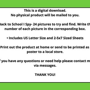 Back to School I Spy Activity for Kids, Back to School Printable, Back ...