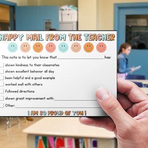 Happy Mail Teacher Communication Notes Teacher Mail Cards - Etsy