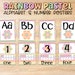 Pastel Rainbow Alphabet and Number Posters, Groovy Classroom Décor - Etsy