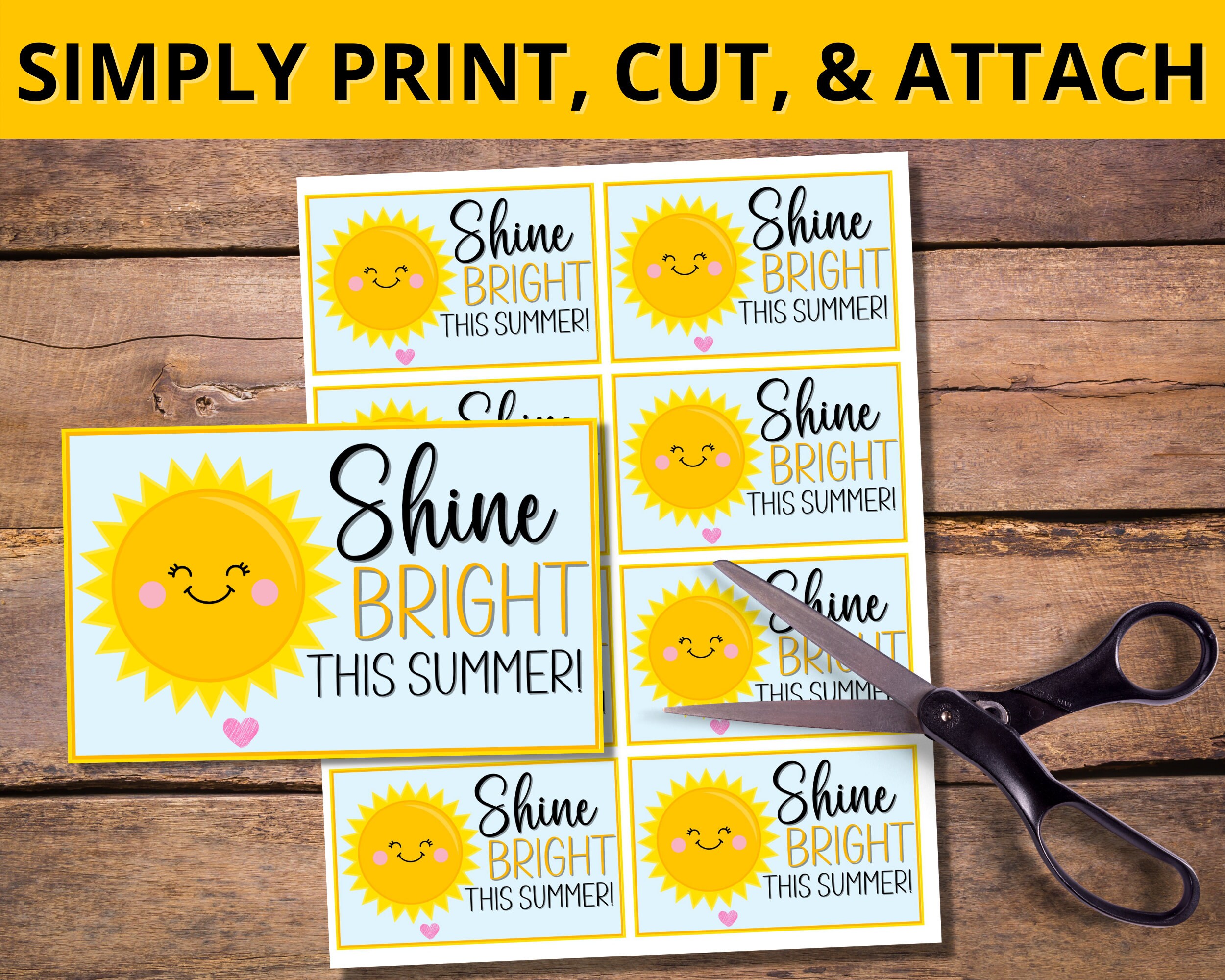 End of the Year Gift Tag for Students and Teachers, Editable Last Day ...