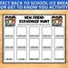 Back to School New Friend Scavenger Hunt, Find Someone Who Game ...