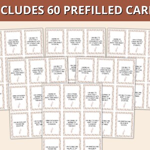 Teacher Affirmation Printable Cards, Positive Affirmations for Teachers ...