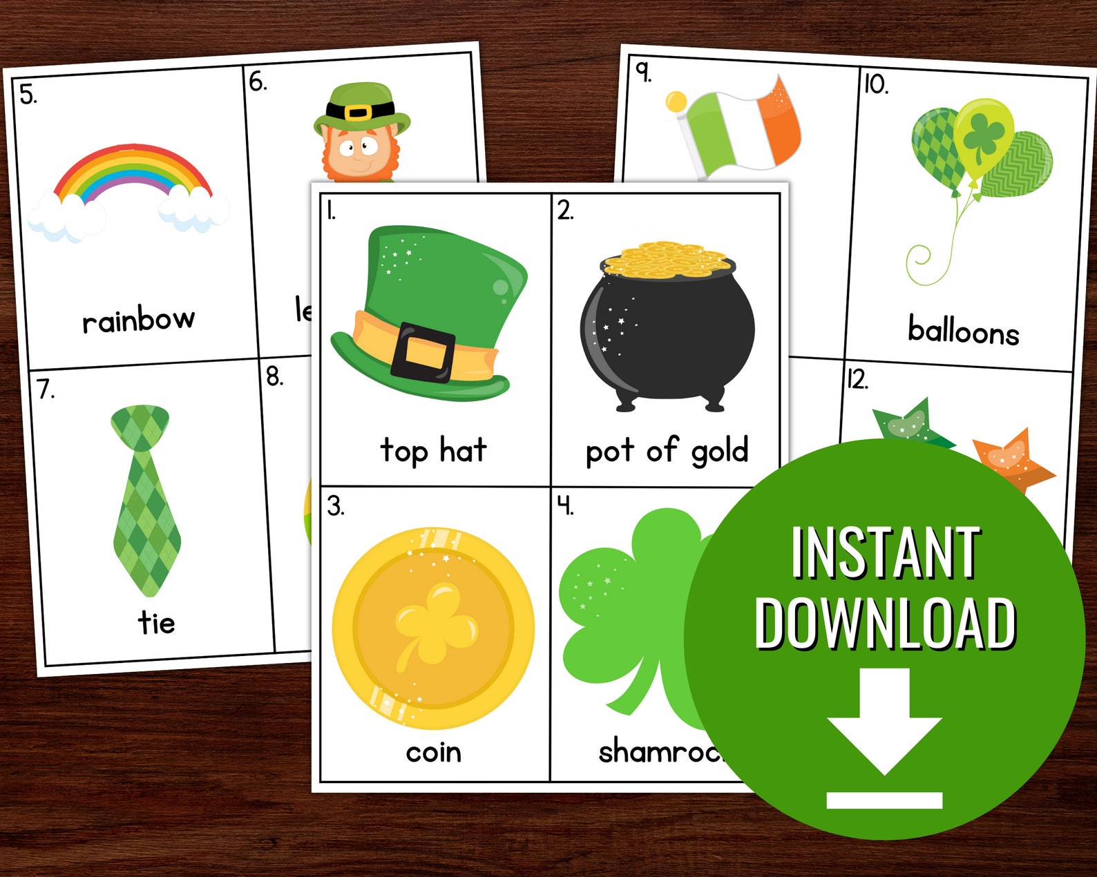 St. Patrick's Day Themed Write the Room Activity, St. Patrick's Day ...