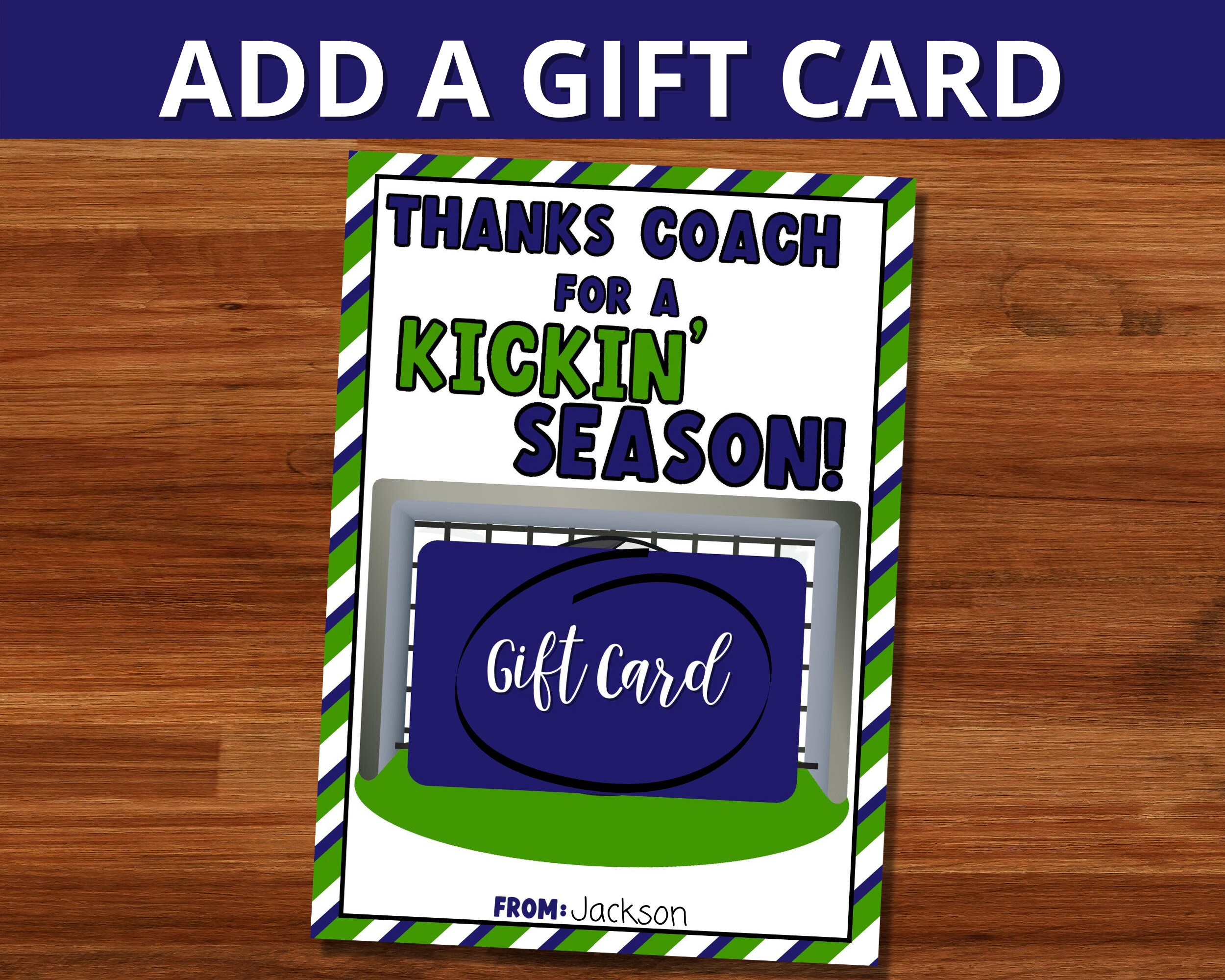 Soccer Coach Gift, Coach Thank You Gift, Soccer Coach End of Season ...