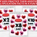 Valentine's Day Multiplication Bump Game, Valentine Classroom Activity ...