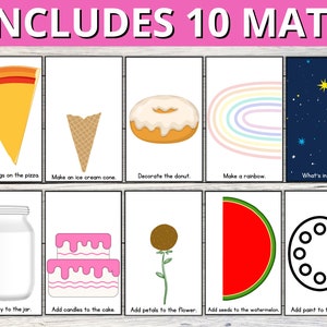 Play Dough Mats, Printable Play Dough Mats, Montessori Activity for ...