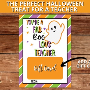 Halloween Teacher Gift Card Holder, Halloween Gift Card Holder ...