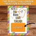Halloween Teacher Gift Card Holder Halloween Gift Card - Etsy