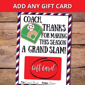 Baseball Coach Gift, Coach Thank You Gift, Baseball Coach End of Season ...