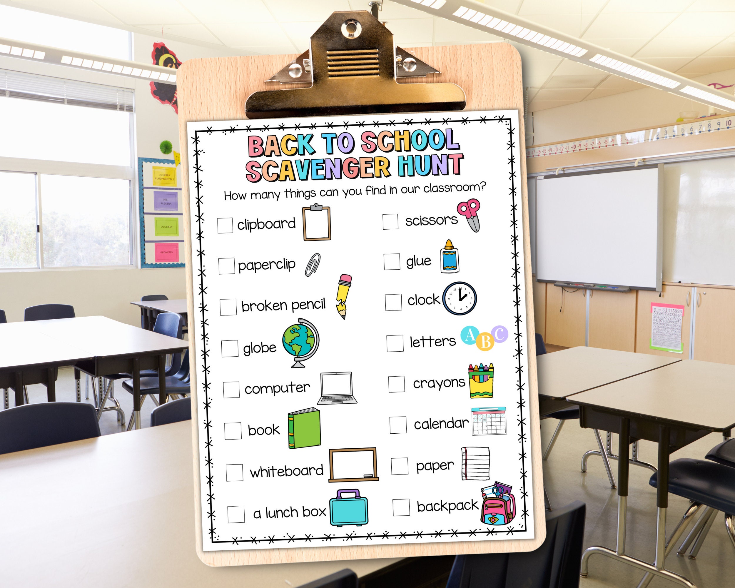 Back to School Scavenger Hunt Classroom Scavenger Hunt - Etsy