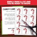 Printable Candy Cane Hunt Game, Candy Cane Scavenger Hunt, Holiday Game ...