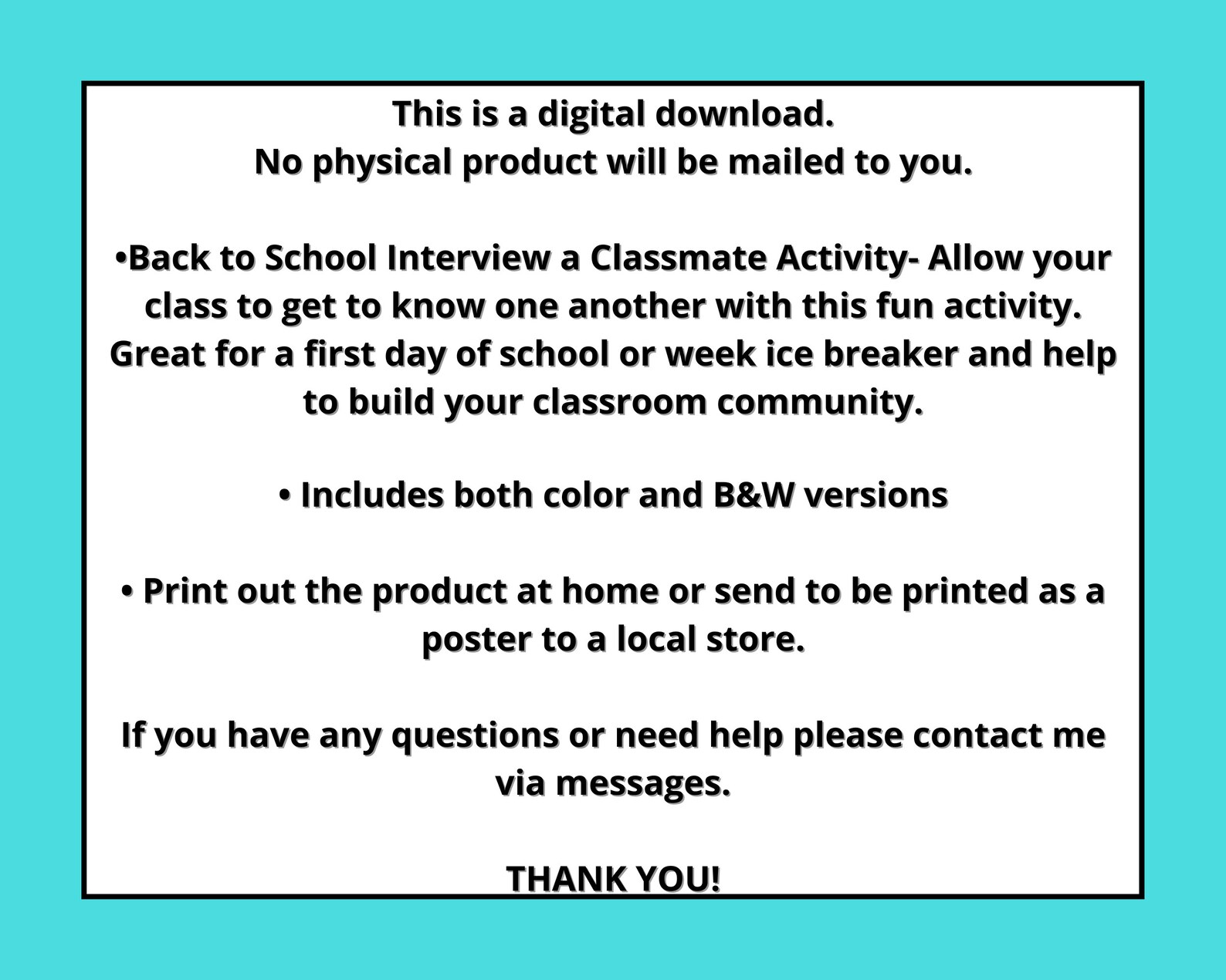 Back to School Interview a Classmate Activity, First Day of School Get ...