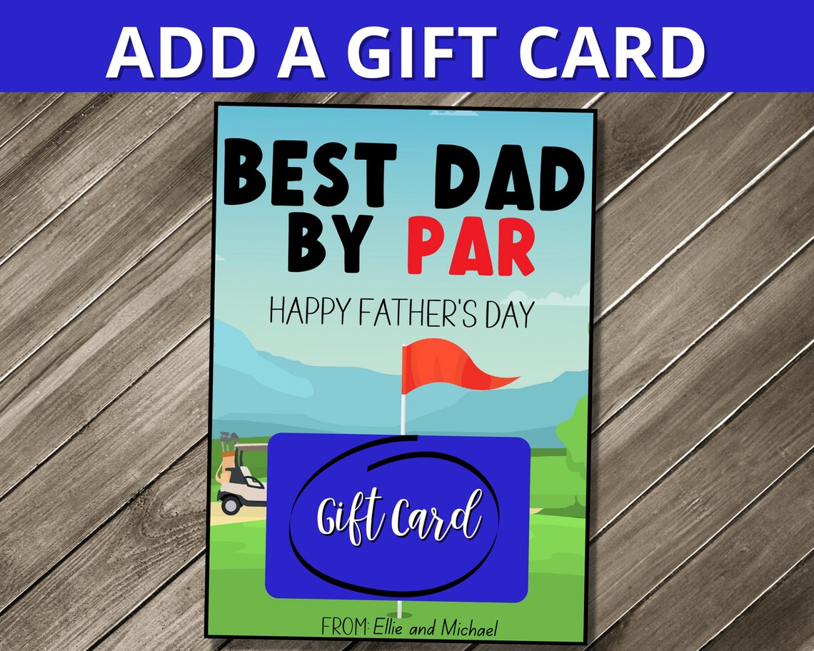 Father's Day Gift Card Holder Printable Best Dad by Par - Etsy