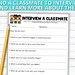 Back to School Interview a Classmate Activity, First Day of School Get ...