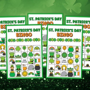 St. Patrick's Day Bingo Game, St. Patrick's Day Classroom Bingo, St ...