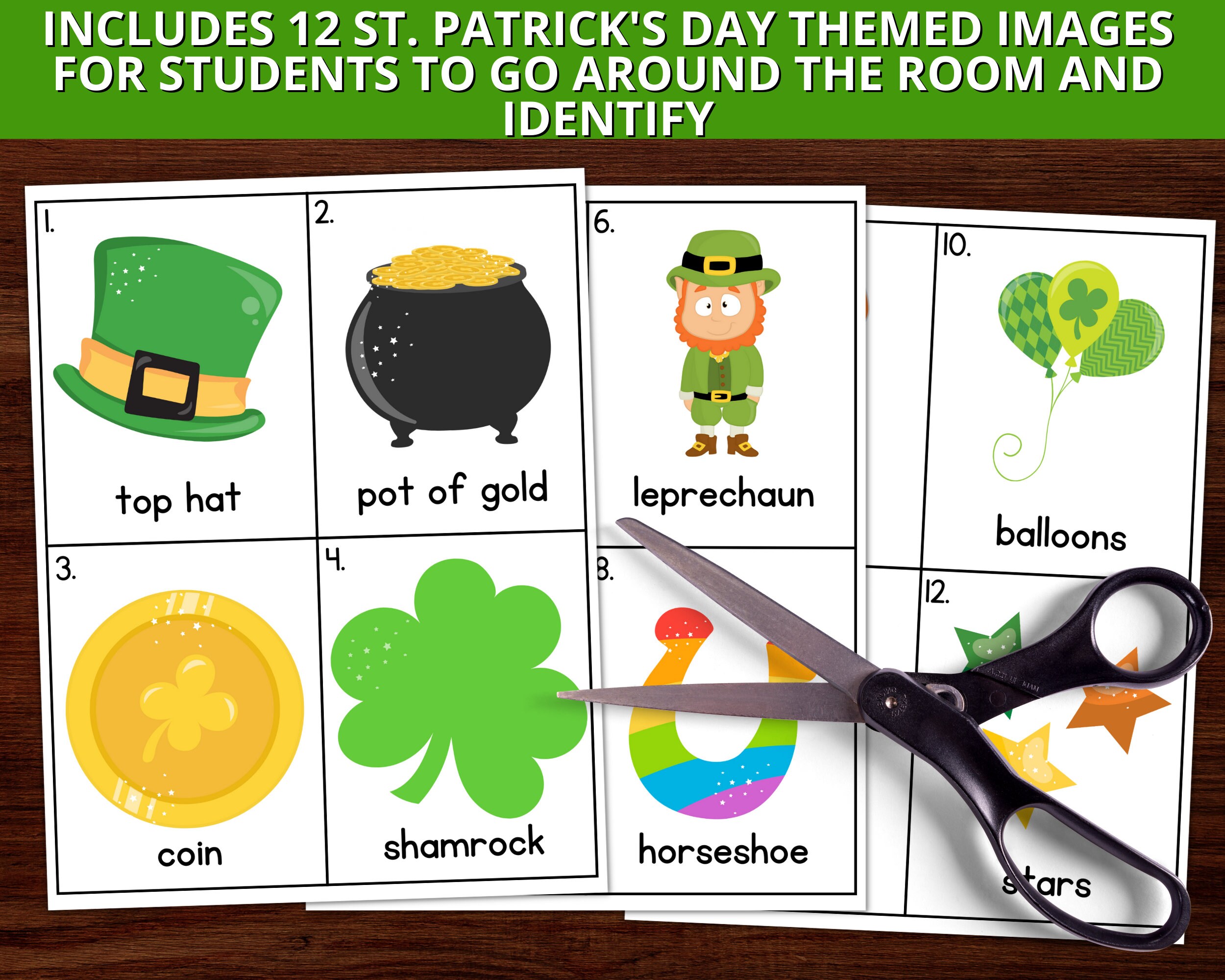 St. Patrick's Day Themed Write the Room Activity, St. Patrick's Day ...