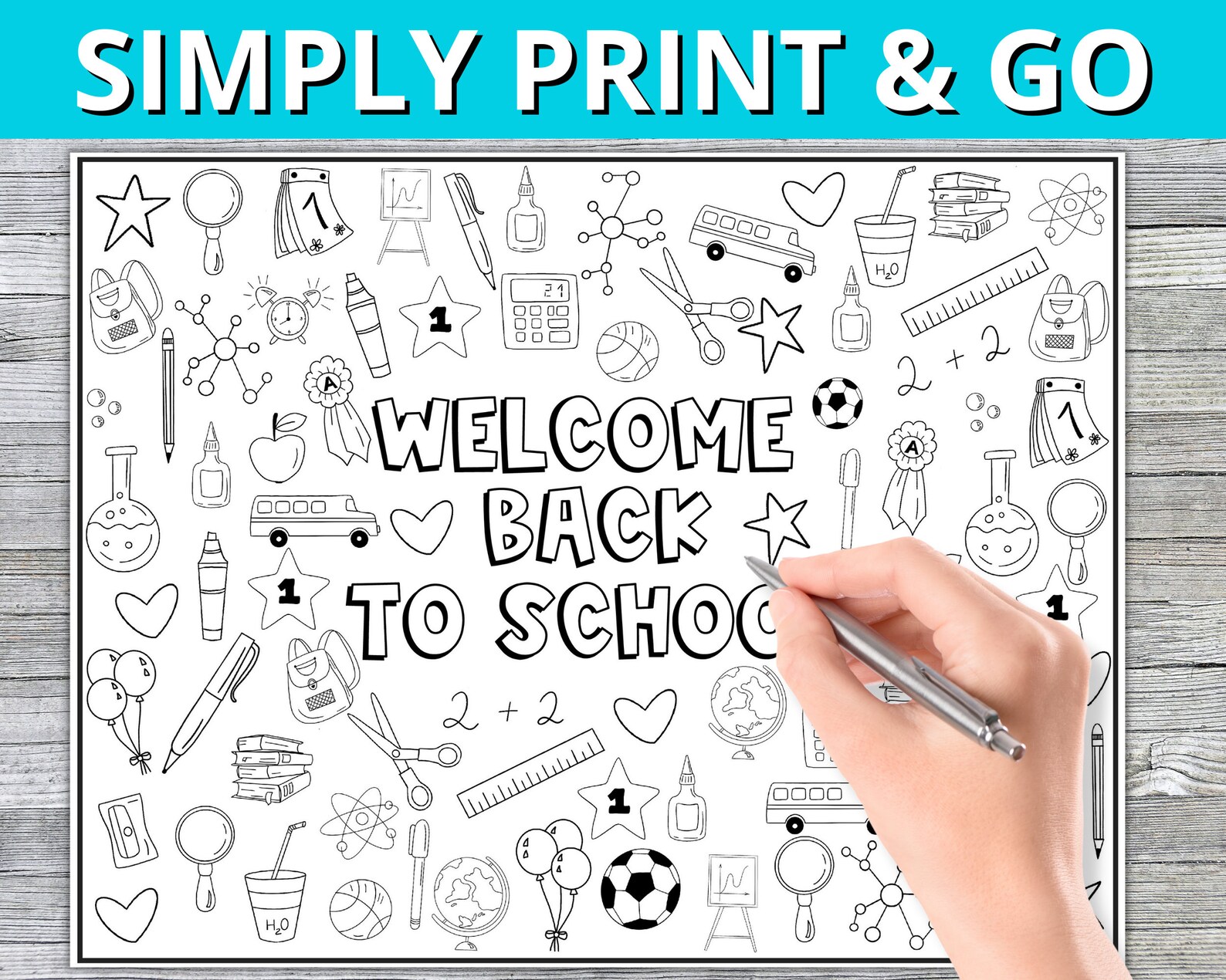 Back to School Coloring Pages, Welcome Back to School Coloring Sheets ...