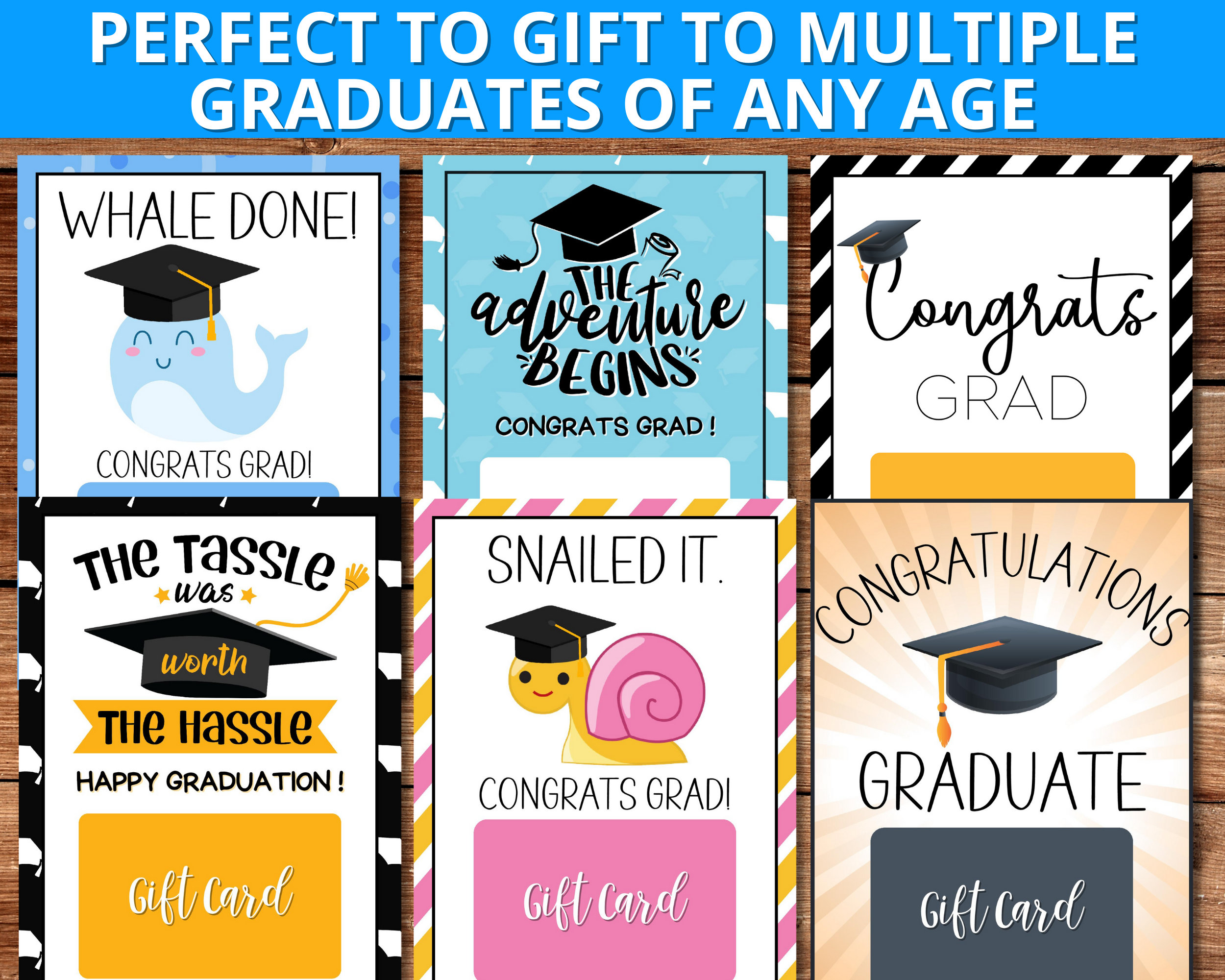 Graduation Gift Card Holder Bundle, College Graduation Gift, High ...