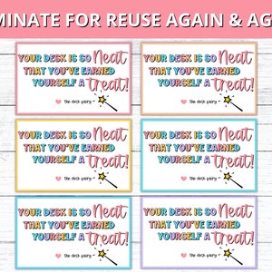 Desk Fairy Notes, Printable Desk Fairy Treat Cards, Desk Fairy Tags - Etsy