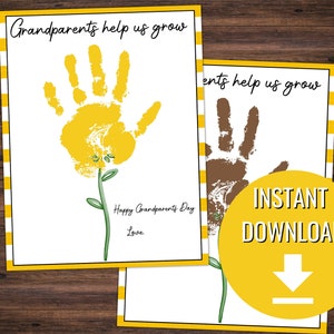 Grandparents Day Handprint Art, Grandparents Day Keepsake, Daycare ...