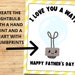 Father's Day Handprint Art Keepsake, I Love You a Watt Father's Day ...