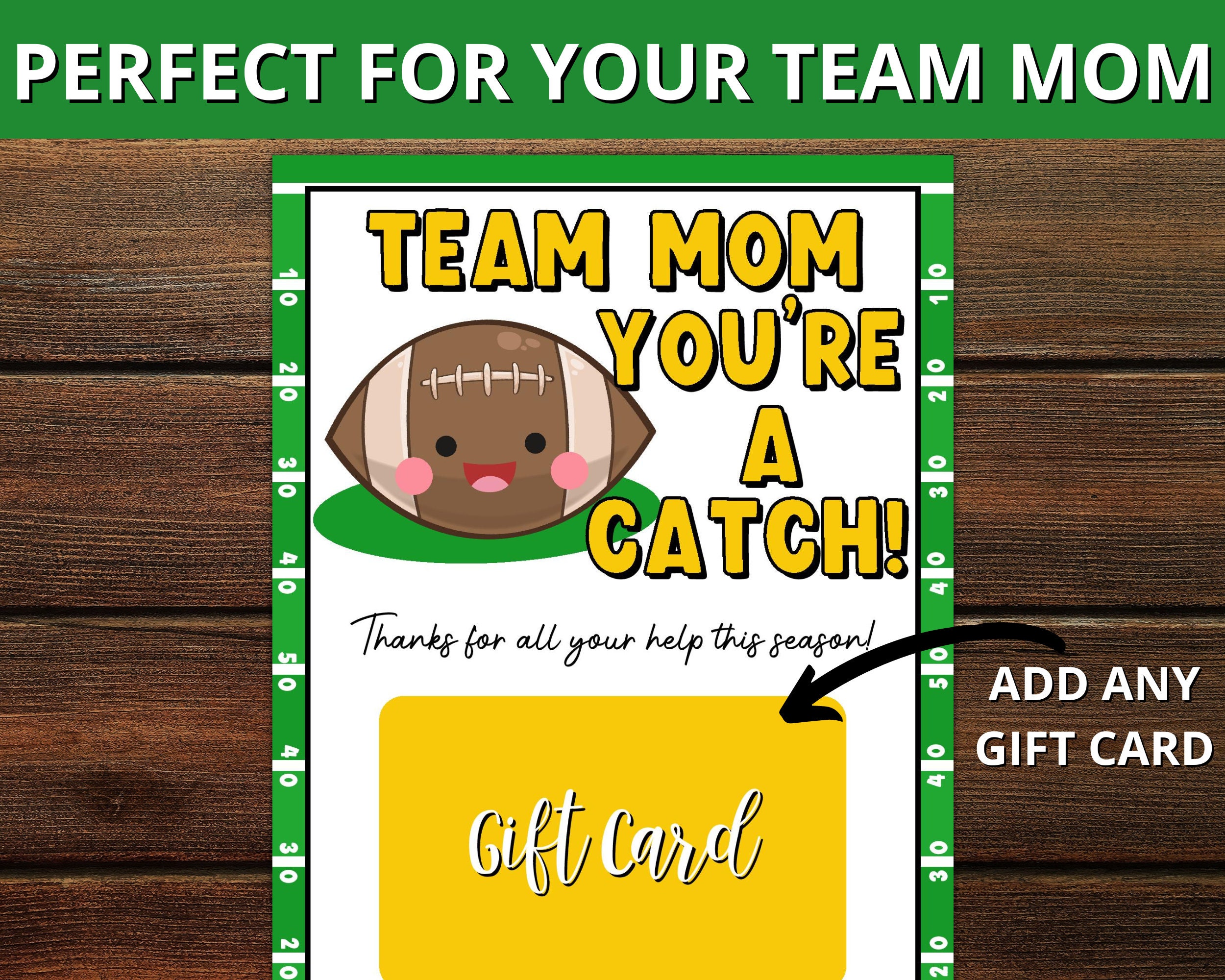 Football Team Mom Gift Team Mom Thank You Gift Football End - Etsy