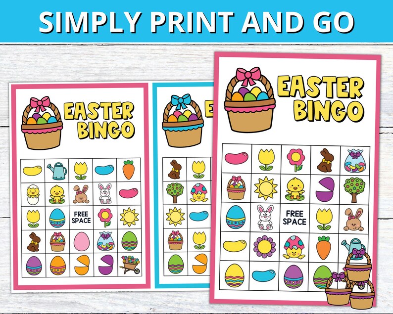 Easter Bingo Game, Easter Classroom Bingo, Easter Activity for Kids - Etsy