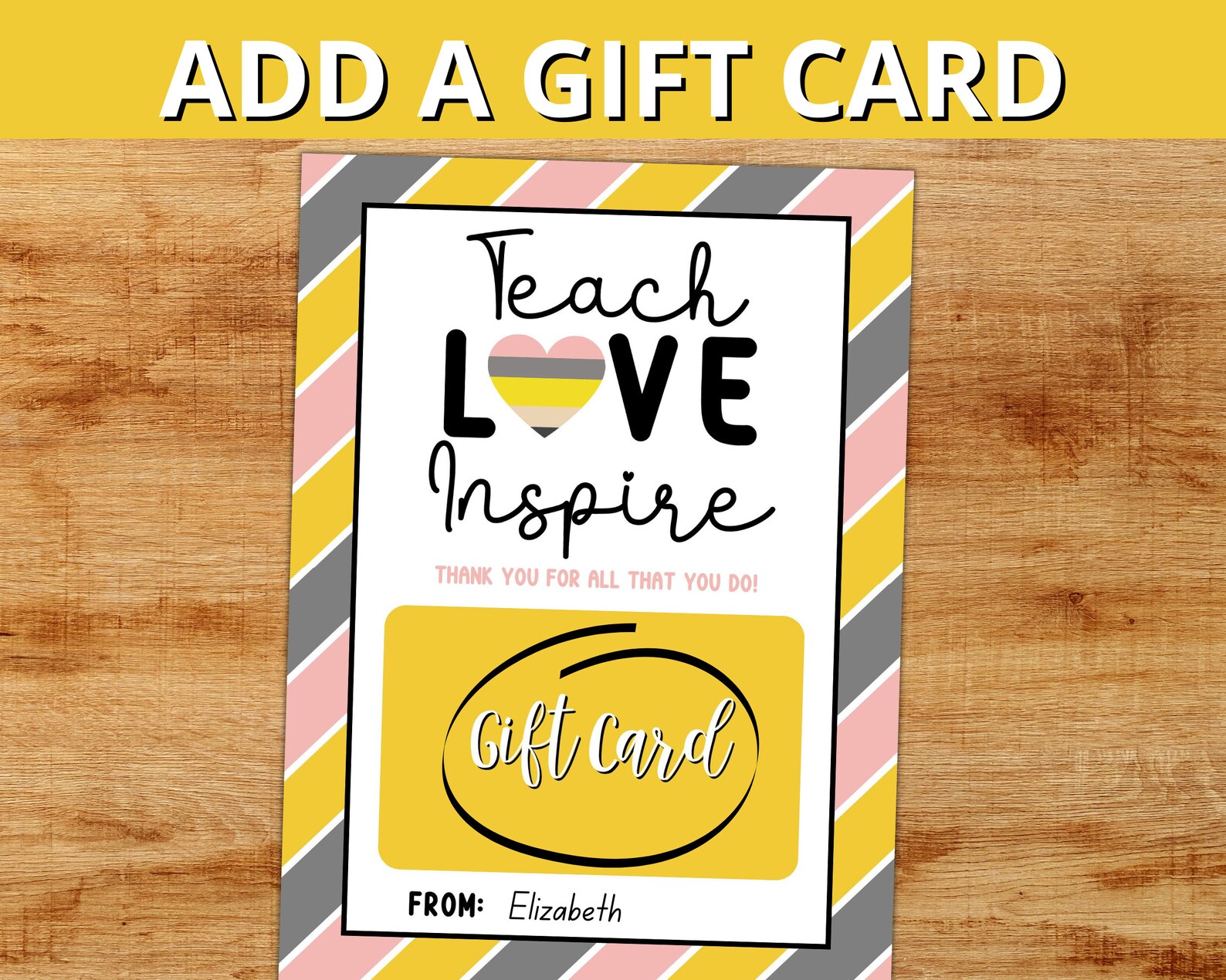 Teacher Appreciation Gift Card Holder, Teacher Assistant Appreciation ...