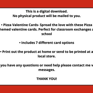 Pizza Valentine Cards, Valentine Classroom Exchange Cards, Valentine's ...