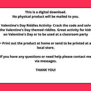 Valentine's Day Riddles Activity for Kids, Printable Valentine Party ...