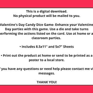 Valentine's Day Candy Dice Game, Valentine's Activity for Kids ...