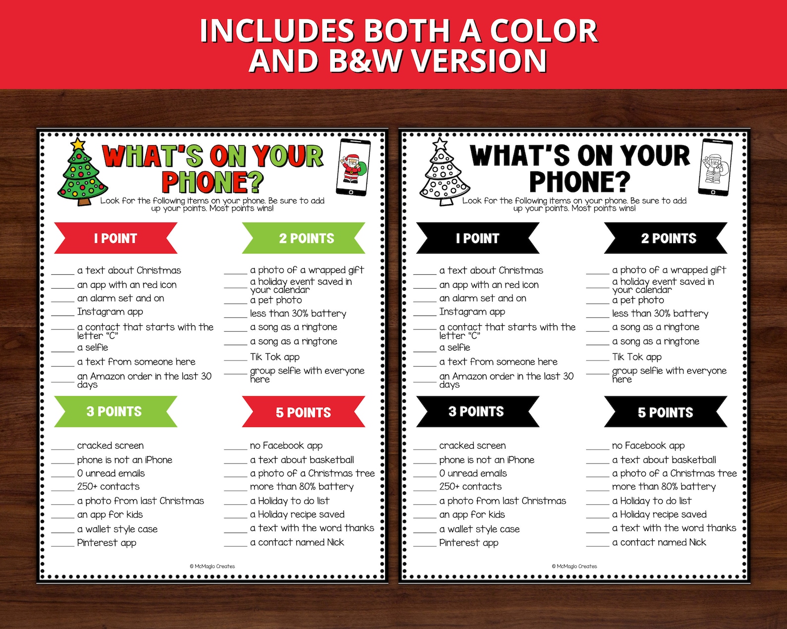 Christmas What's on Your Phone Game, Christmas Printable Games - Etsy