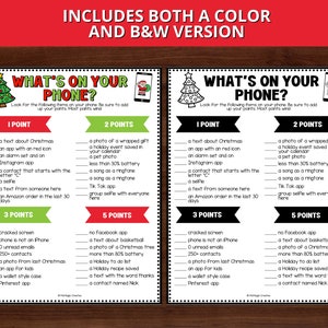 Christmas What's on Your Phone Game, Christmas Printable Games - Etsy