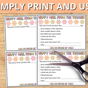 Happy Mail Teacher Communication Notes, Teacher Mail Cards, Note From ...