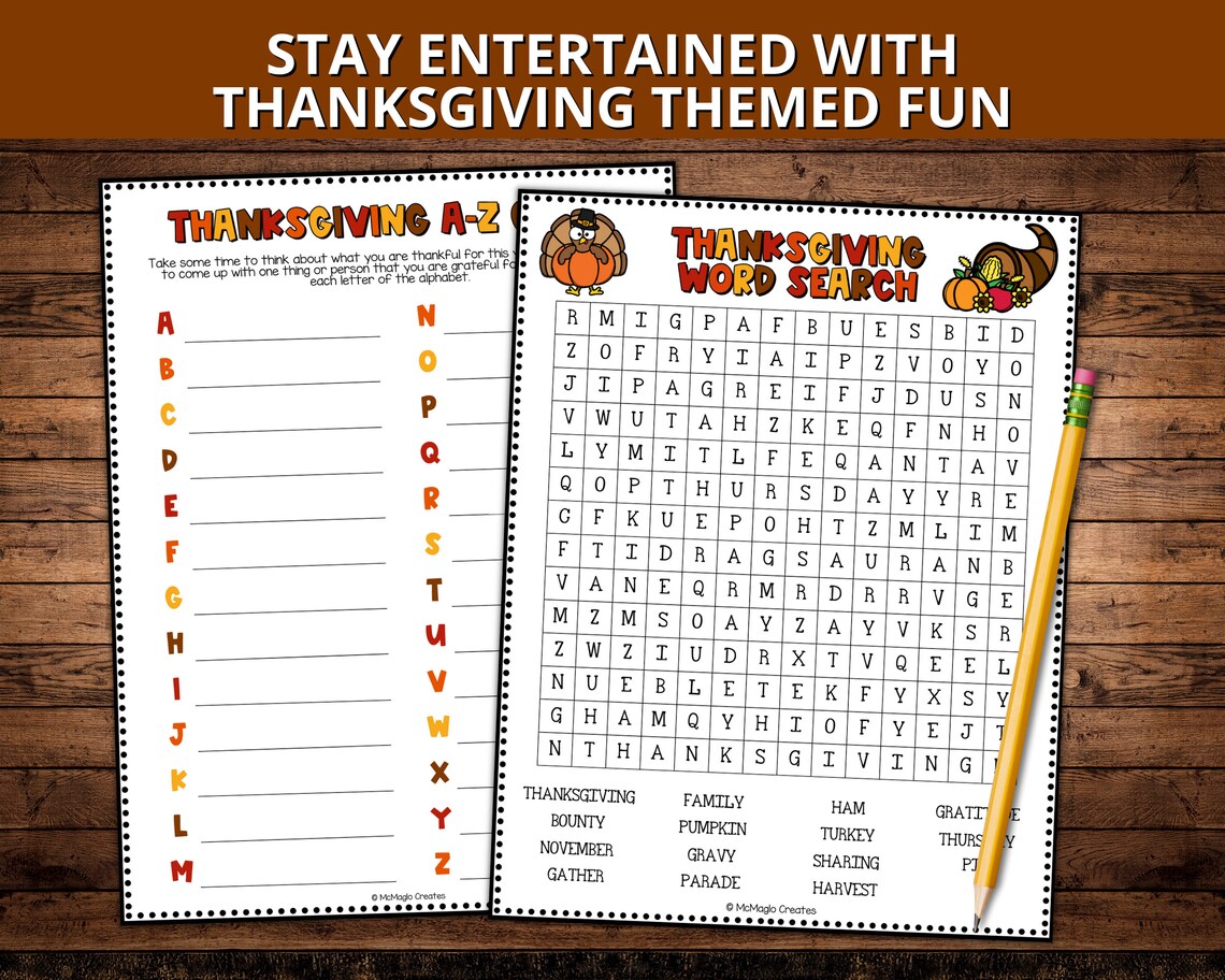 Thanksgiving Games and Activities, Thanksgiving Party Game, Fun ...