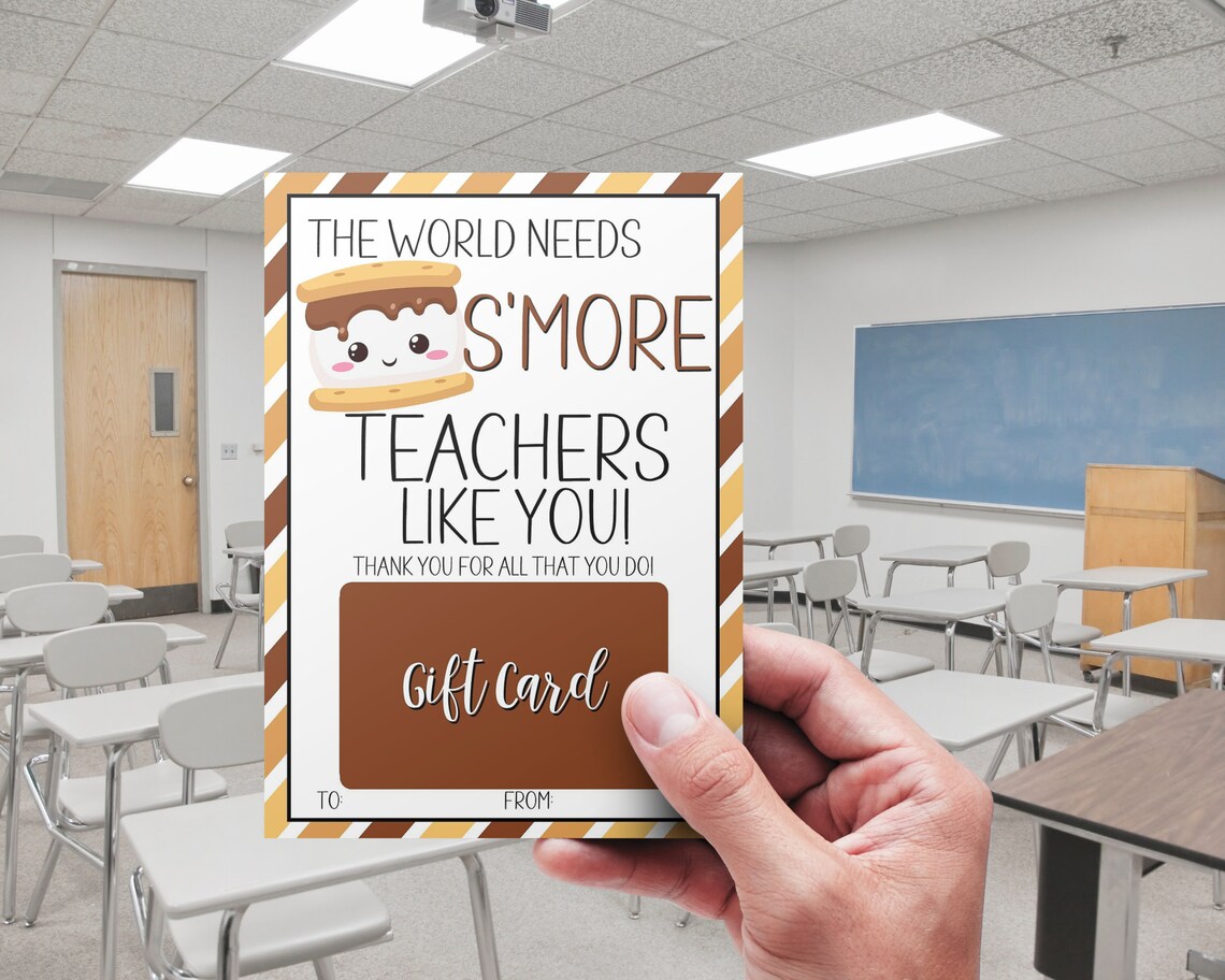 Teacher Appreciation Gift Teacher Appreciation Week Gift Card - Etsy