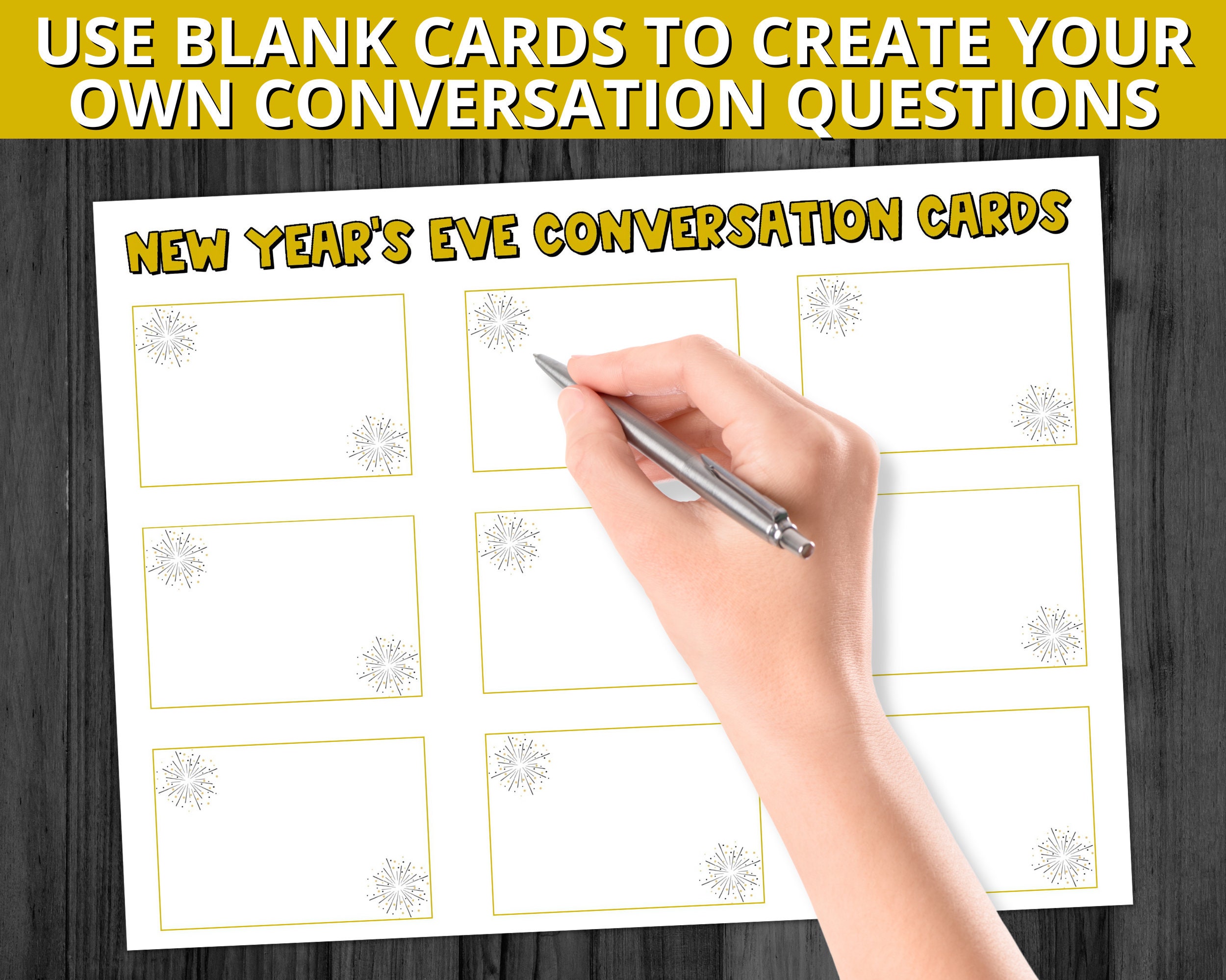 New Year's Eve Conversation Cards New Year's Eve - Etsy