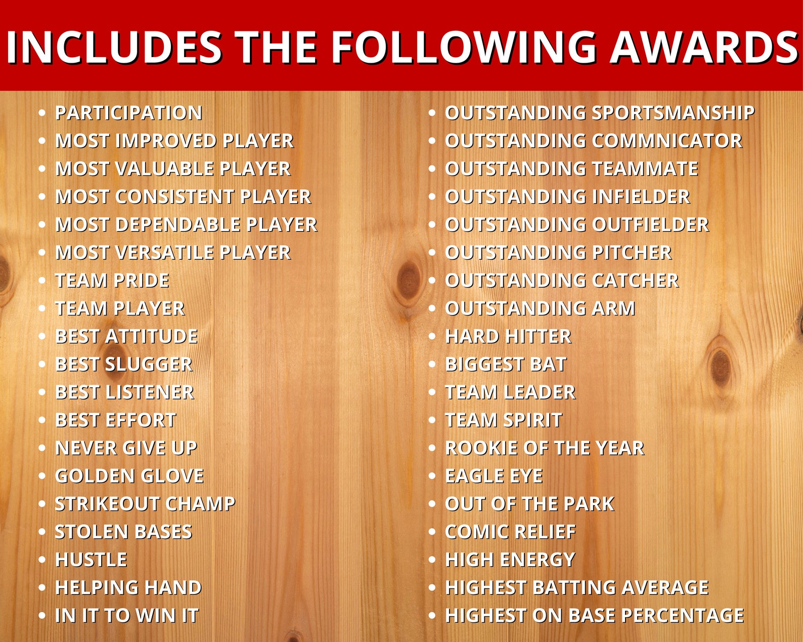 Softball Award Certificates, End of Season Softball Award Certificates ...