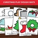 Christmas Play Dough Mats, Printable Play Dough Mats, Christmas ...