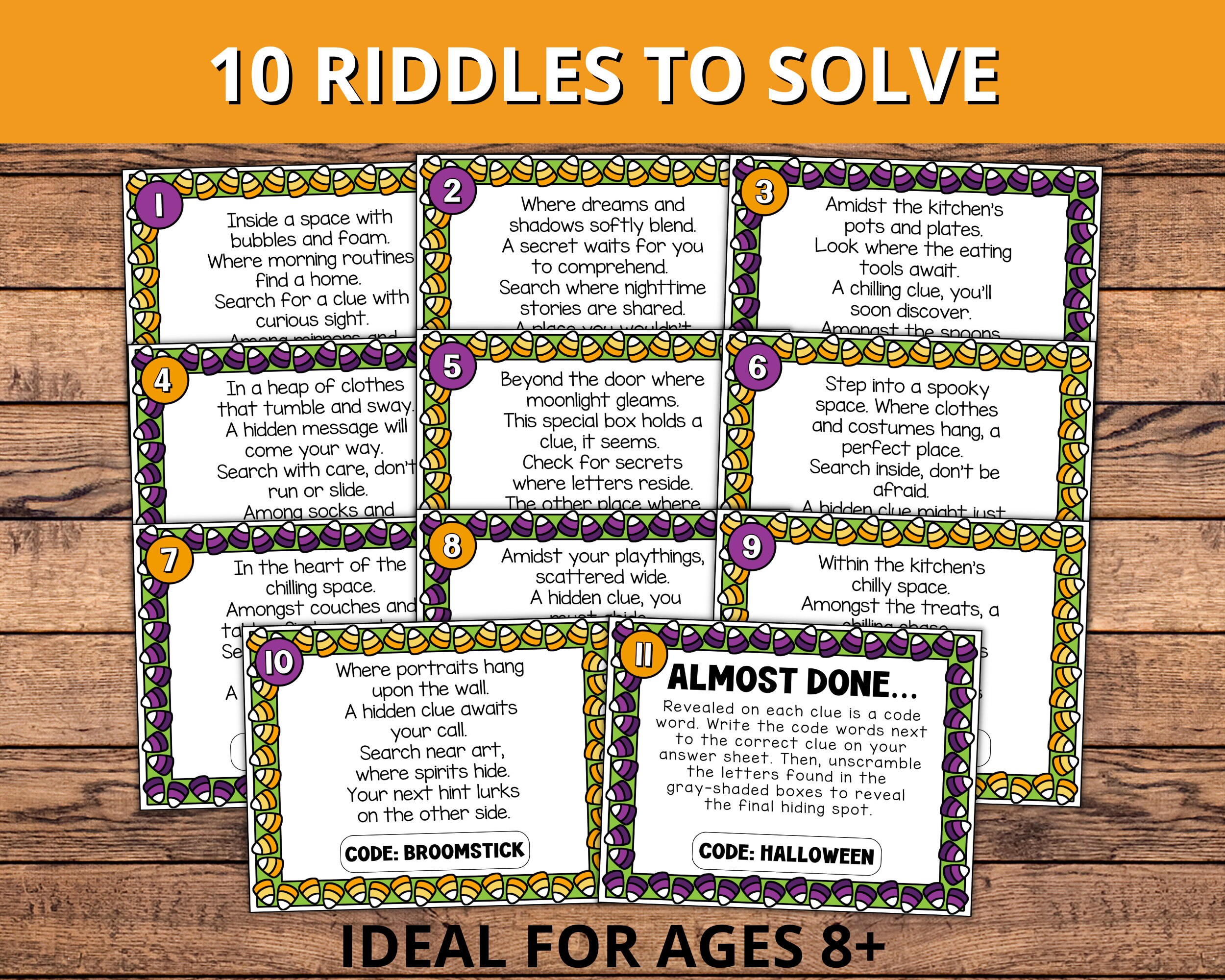 Halloween Scavenger Hunt for Kids Treasure Hunt for - Etsy