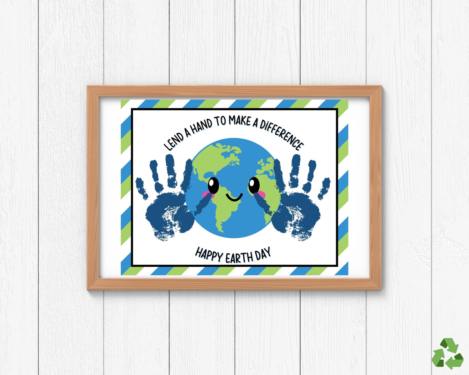 Earth Day Handprint Art Earth Day Printables for Preschoolers - Etsy