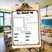 Student All About Me Questionnaire, Printable Back to School Activity ...