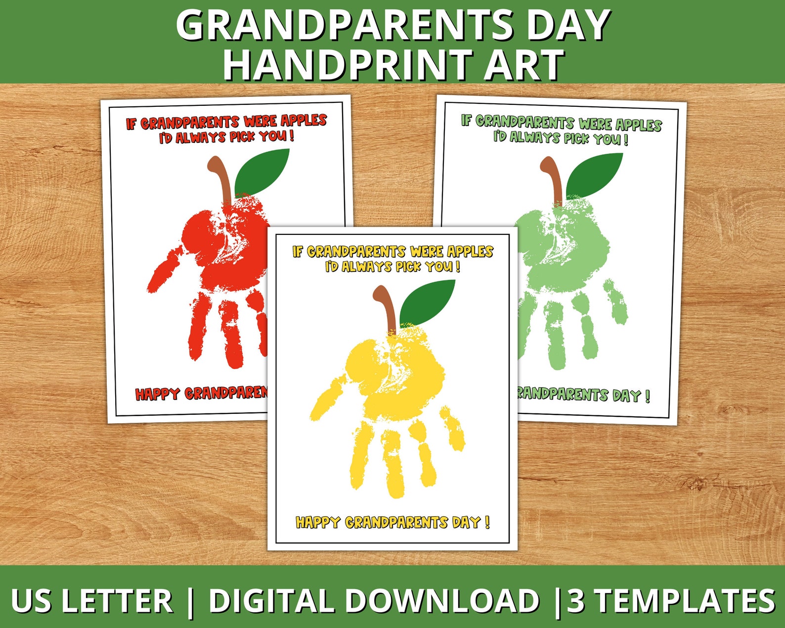 Grandparents Day Handprint Art, Grandparents Day Keepsake, Toddler ...