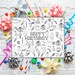 Birthday Doodles Coloring Page, Happy Birthday Coloring Sheet ...
