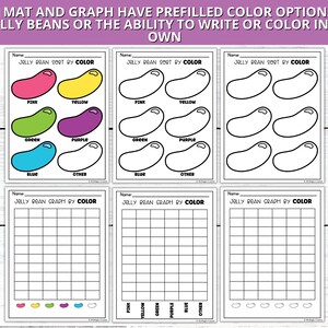 Easter Jelly Bean Math Graphing Activity - Etsy