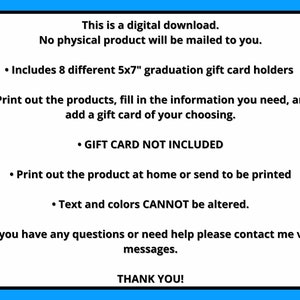 Graduation Gift Card Holder Bundle, College Graduation Gift, High ...