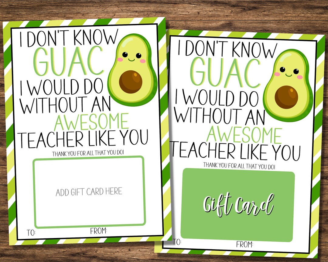 Teacher Appreciation Gift Card Holder, Teacher Appreciation Week ...