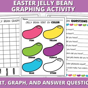Easter Jelly Bean Math Graphing Activity - Etsy