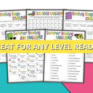 Summer Reading Challenge for Kids, Reading Printable Activities ...
