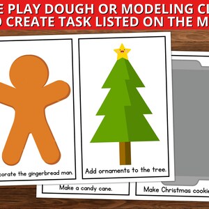 Christmas Play Dough Mats Printable Play Dough Mats - Etsy